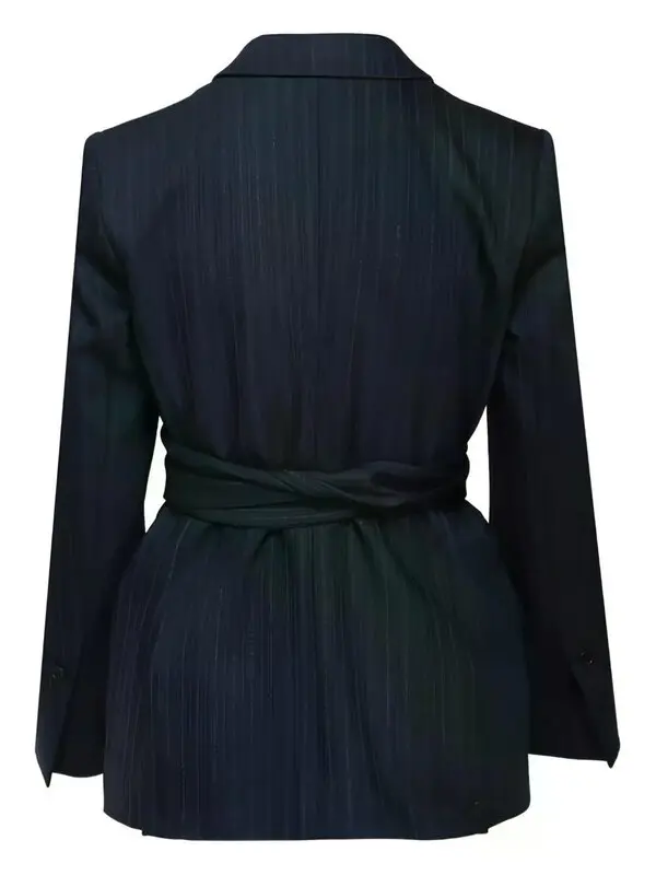 TWP Delancey Pinstripe Tie-fastening Blazer