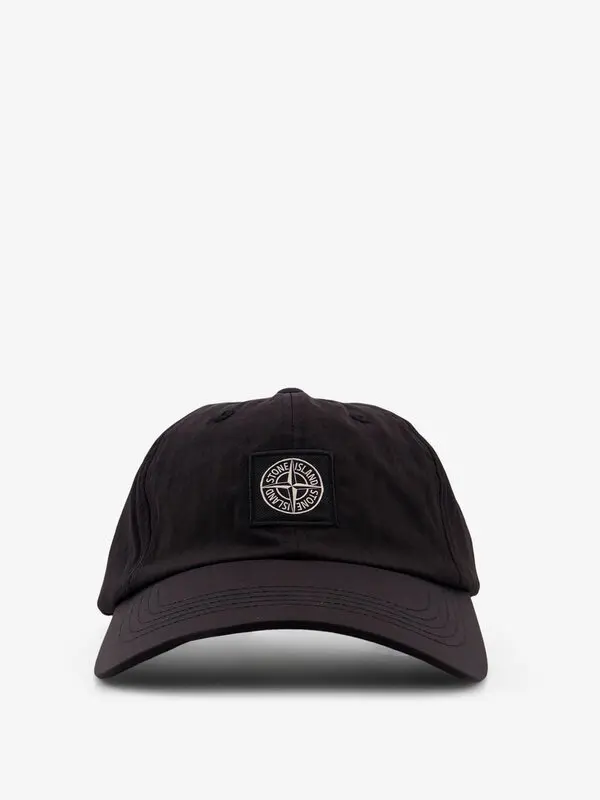 Stone Island Recycled Nylon Baseball Cap - Black