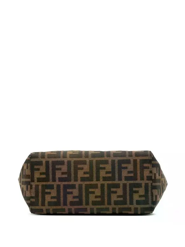 Fendi 2000-2010 Zucca Canvas Bento Box Shoulder Bag