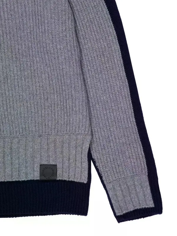 Stella McCartney Long Sleeve Two-tone Sweater
