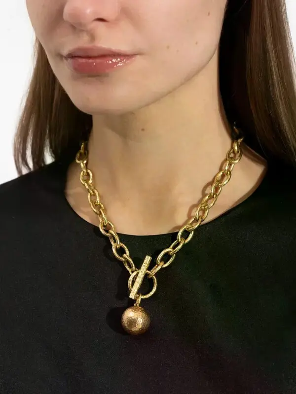Ulla Johnson Chain-link Ball Pendant Necklace