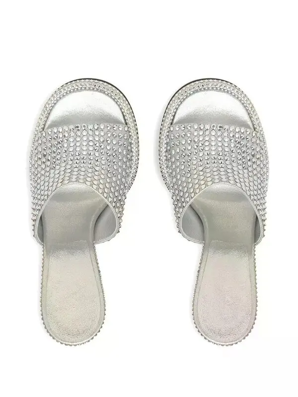 SERGIO ROSSI Orb Leather Mules
