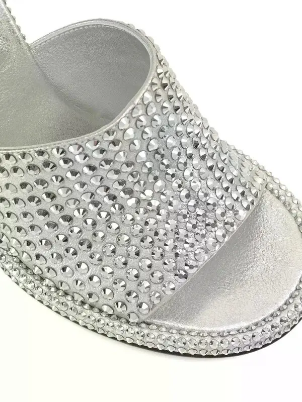 SERGIO ROSSI Orb Leather Mules