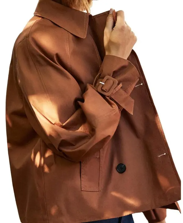 RO&ZO Long Sleeve Short Trench Jacket