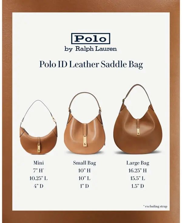Polo Ralph Lauren Polo Id Leather Small Shoulder Bag - Tan