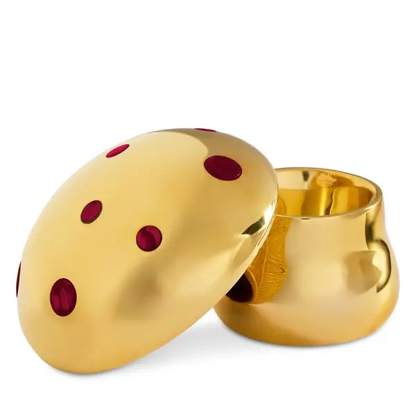 Jonathan Adler Small Brass Mushroom Box
