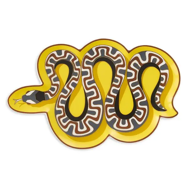 Jonathan Adler Snake Trinket Tray - Yellow