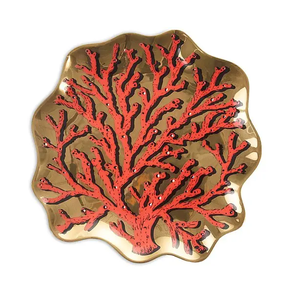 Jonathan Adler Coral Trinket Tray - Red