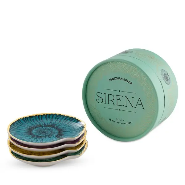 Jonathan Adler Sirena Coasters, Set Of 4