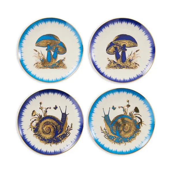 Jonathan Adler Botanist Coasters, Set Of Four