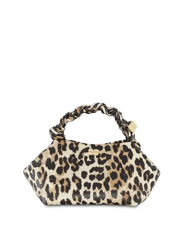 GANNI Animal Print Small Bou Bag - Leopard