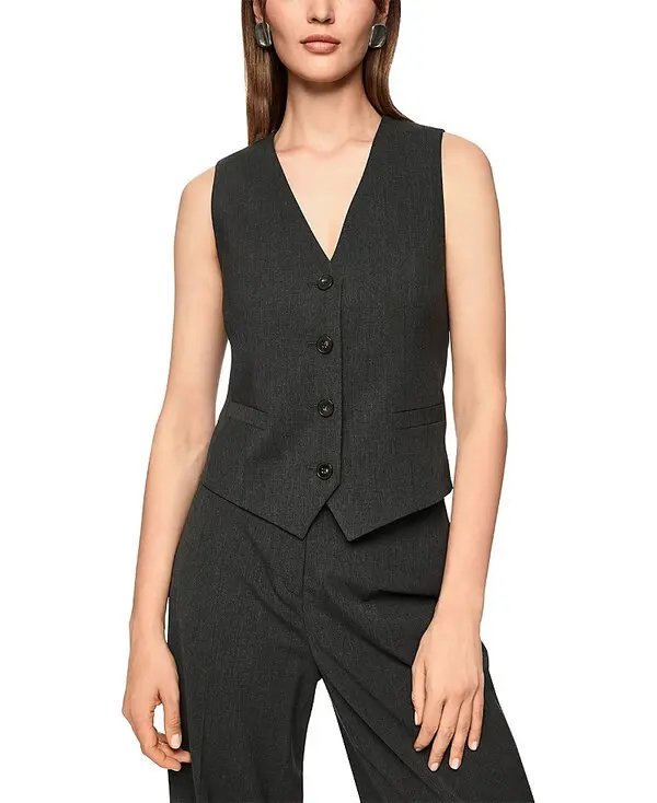 MARC CAIN Fitted Waistcoat With Belt