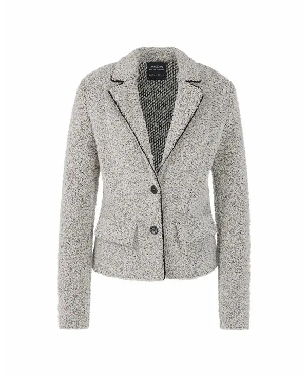 MARC CAIN Boucle Blazer Knitted In Germany