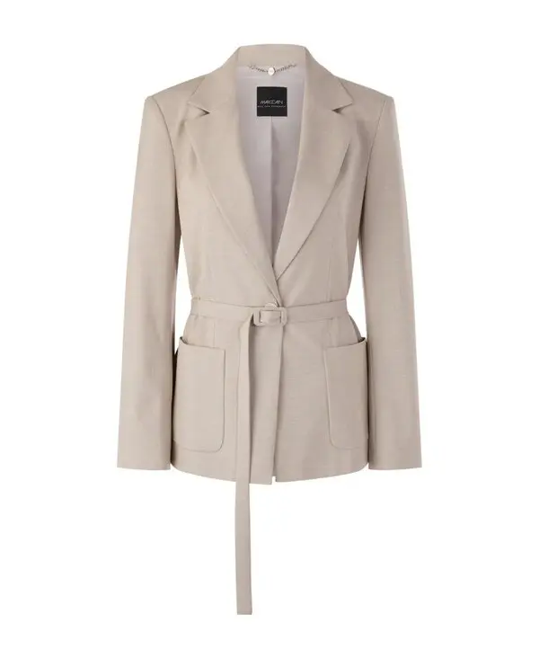 MARC CAIN Notched Lapel Blazer With Belt