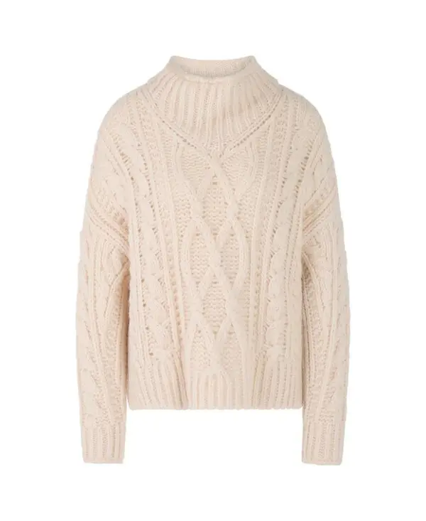 MARC CAIN Knitted In Germany Cable Knit Jumper