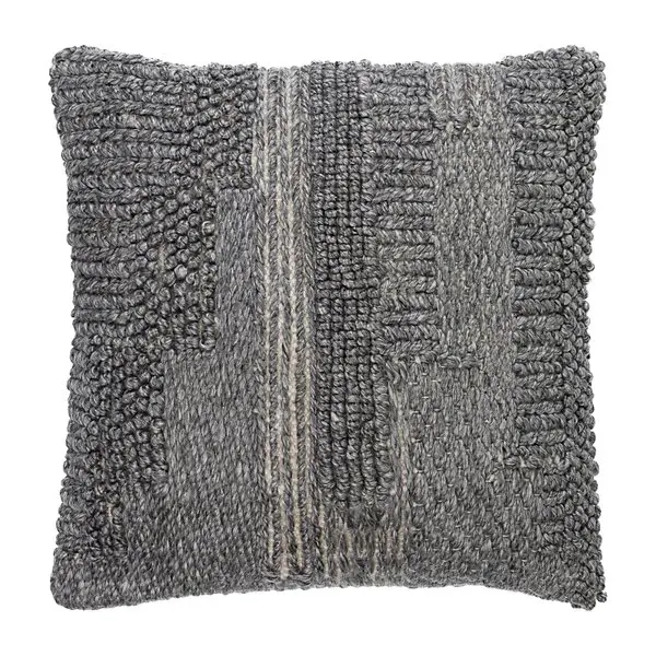LIVABLISS Surya Gabon Decorative Pillow - Medium Gray