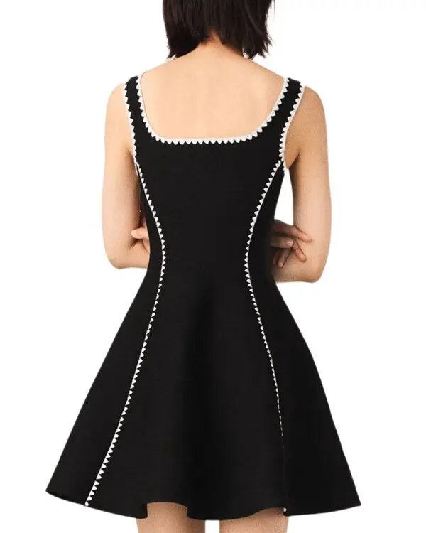 Maje Babydoll Skater Mini Dress