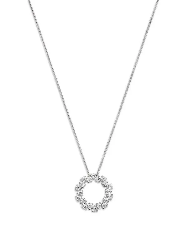Bloomingdale'S Diamond Circle Pendant, 0.85 Tcw - White Gold