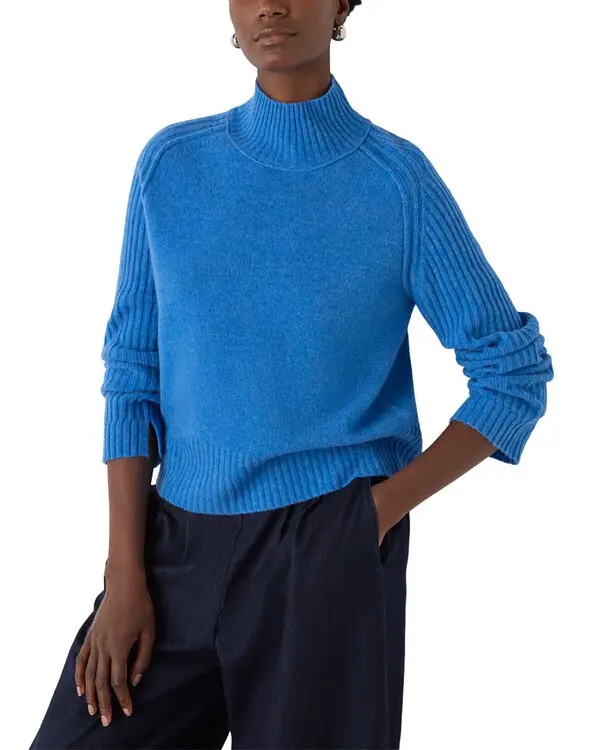 Whistles Wool Funnel Neck Knit Sweater