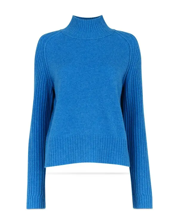 Whistles Wool Funnel Neck Knit Sweater