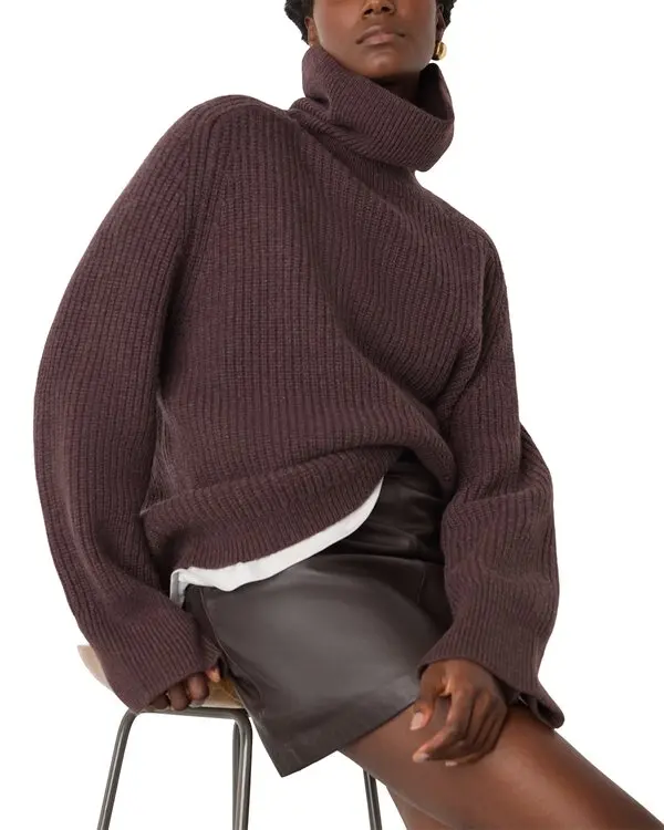 Whistles Heavy Gauge Roll Neck Knit Sweater