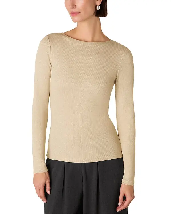 Whistles Sparkle Rib Jersey Top