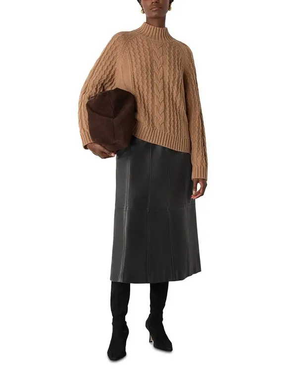 Whistles Cable Wool-blend Knit Sweater