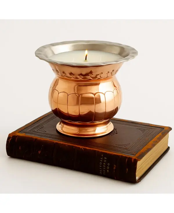 COPPERMILL KITCHEN Cmk Vintage French Inspired Peach Sangria Candle