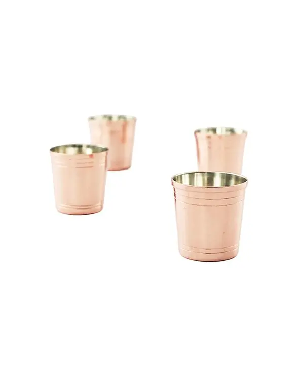 COPPERMILL KITCHEN Cmk Vintage Inspired Shot Glass, Set Of 4 - Copper