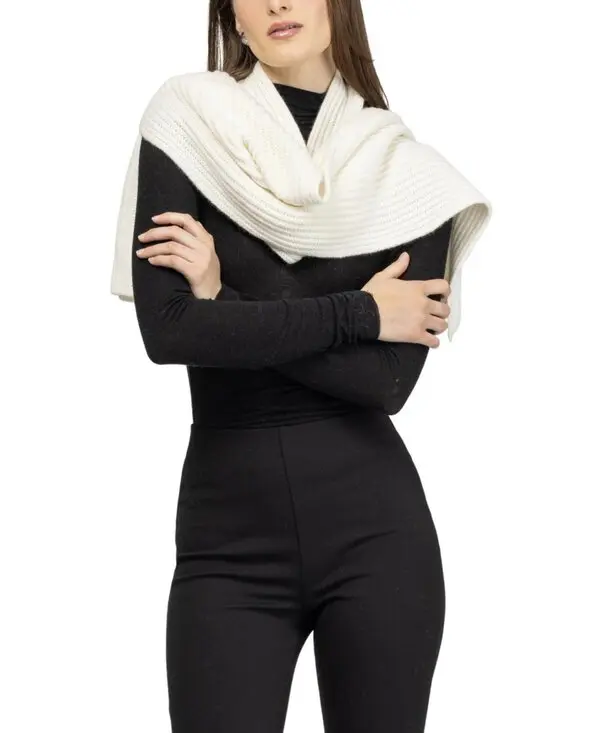 Gorski Select Cashmere Knit Scarf - Ivory