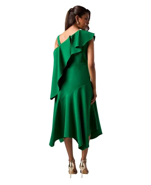 coast emerald green dress Coast Women's Plunge Waterfall Maxi Dress