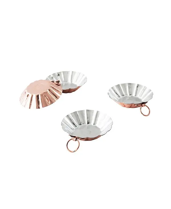COPPERMILL KITCHEN Cmk French Inspired Tartlet Moulds, Set Of 4 - Copper