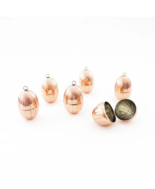 COPPERMILL KITCHEN Cmk Vintage Inspired Handmade Egg Ornaments Set Of 2