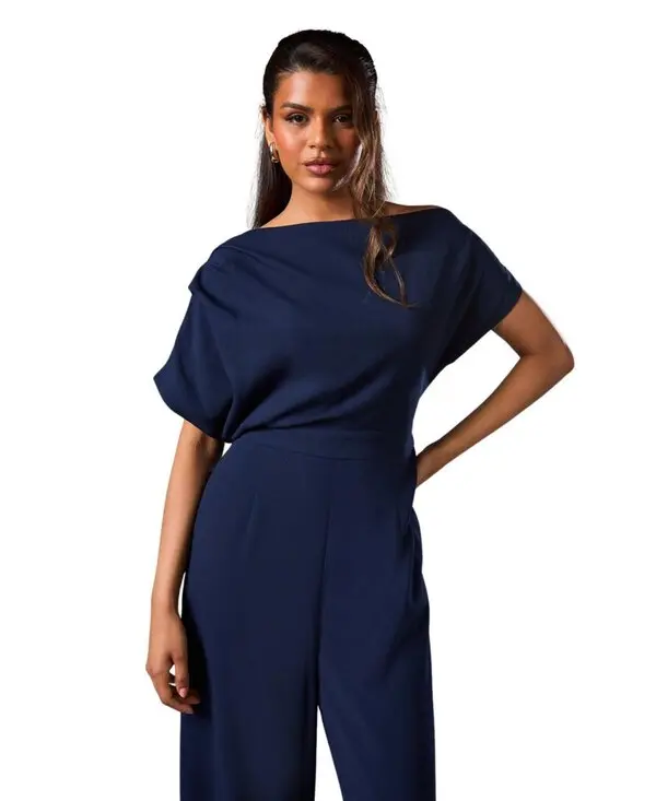 Coast Petite Pleat Off-the-shoulder Jumpsuit