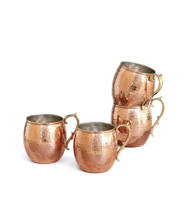 COPPERMILL KITCHEN Cmk Vintage Inspired Moscow Mule Mugs, Set Of 4