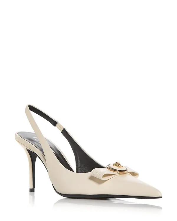 Versace Ribbon Slingback Pumps