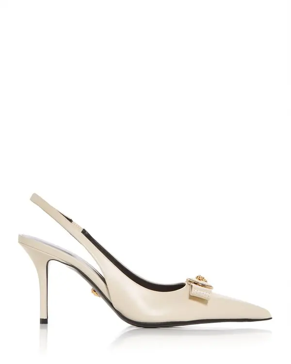 Versace Ribbon Slingback Pumps