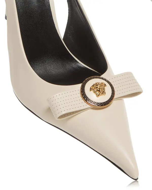 Versace Ribbon Slingback Pumps