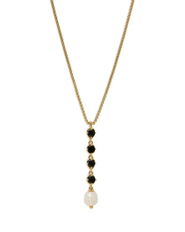 Nadri Maiden Lariat Necklace - Gold