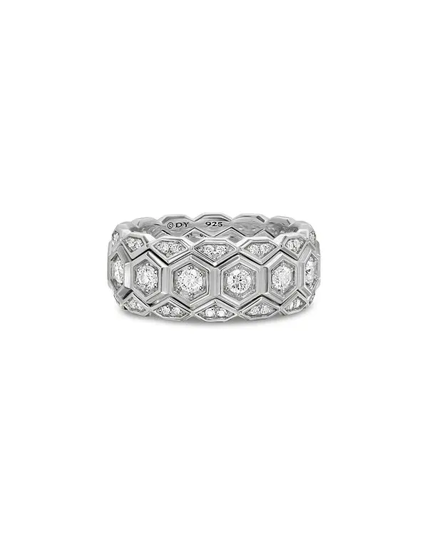 David Yurman Hex Stack Ring - Silver