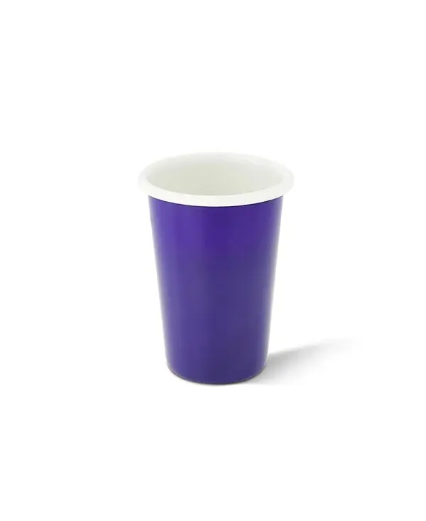 ELIFLE Large Enamel Tumbler, Set Of 4 - Royal Blue Ivory