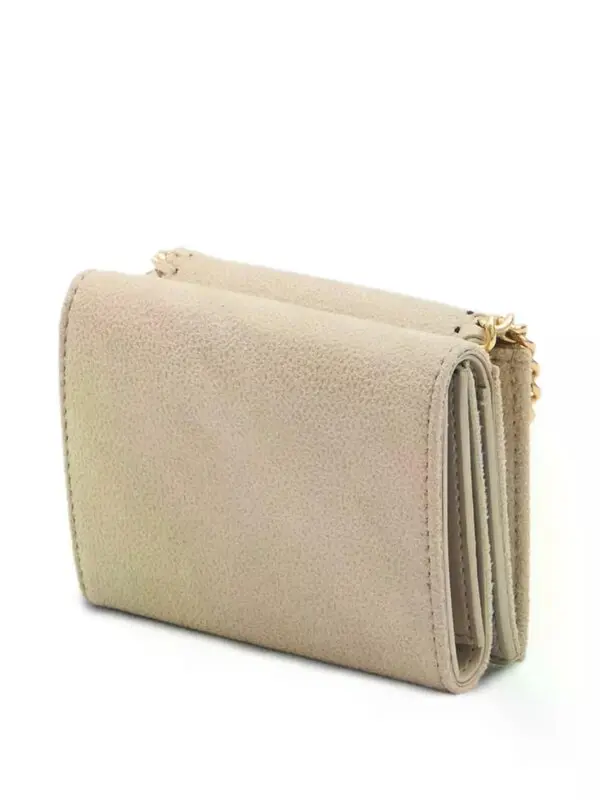 Stella McCartney Falabella Chain Trifold Wallet - Neutrals