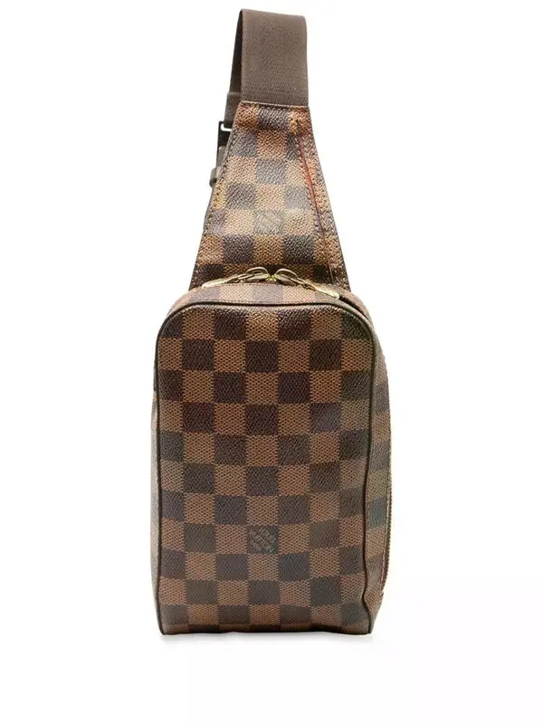 LOUIS VUITTON 2003 Damier Ebene Geronimos Crossbody Bag