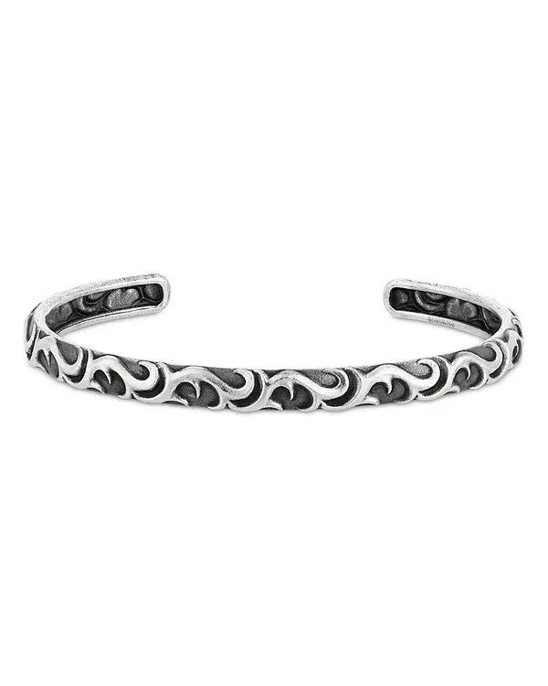John Varvatos Sterling Gothic Cuff Bracelet - Silver