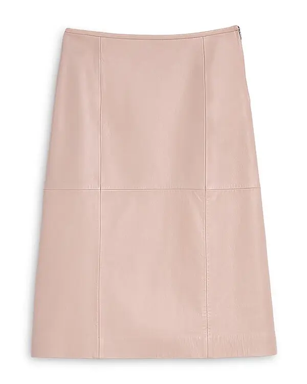 JIL SANDER A-line Leather Skirt