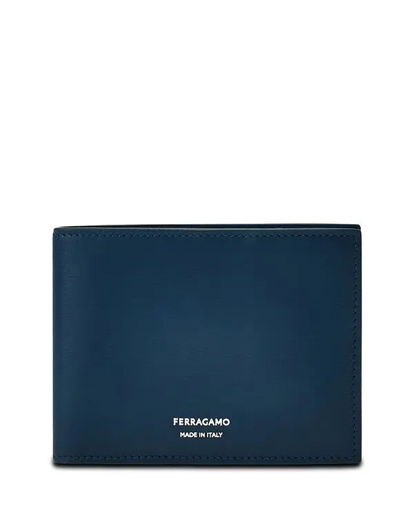 FERRAGAMO Classic Wallet - Titanic Blue