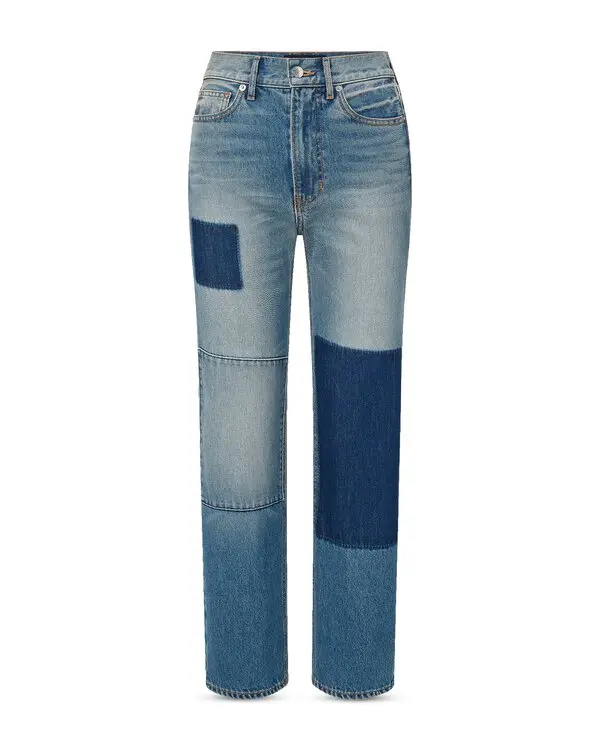 Veronica Beard Dylan High-rise Straight Ankle Jeans