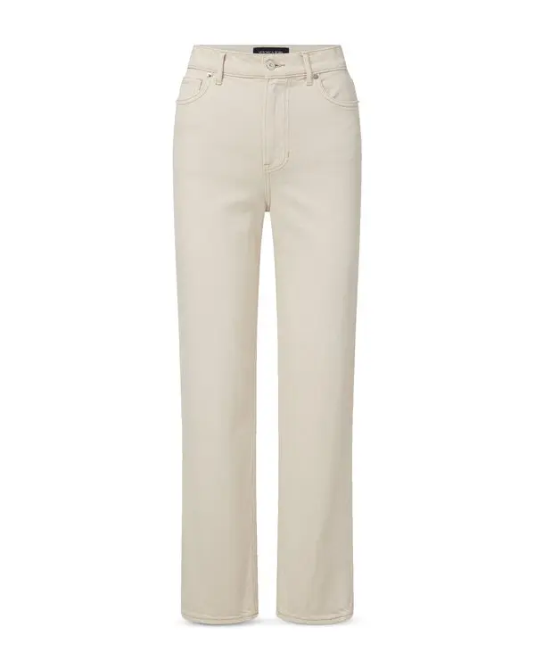 Veronica Beard Leah Mid-rise Straight Jeans - Ecru