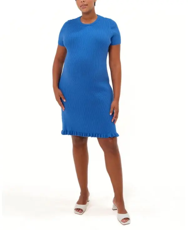 MARION Knit Maternity Sweater Dress With Hem Detail