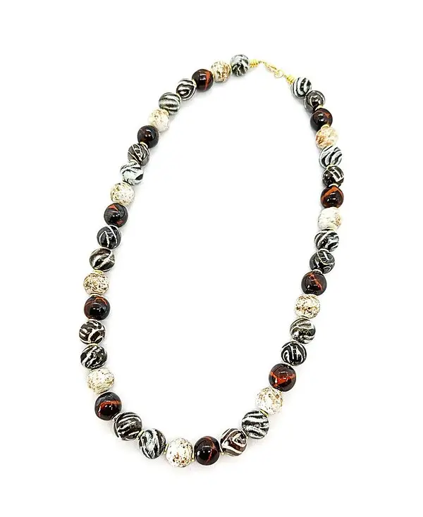 KAZURI Beaded Necklace - African Gold